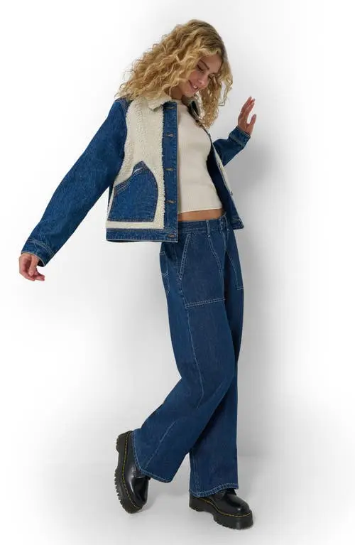 LEEM Patch Pocket Slouchy Cotton And Linen Jeans - Switch It Up