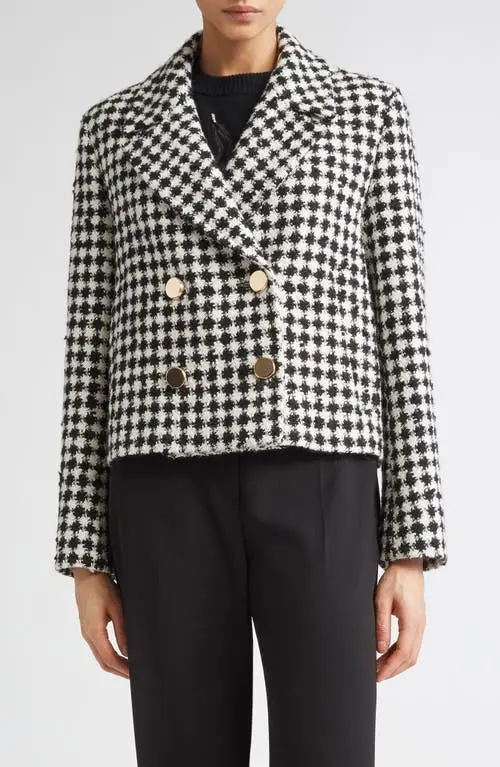 Max Mara Houndstooth Tweed Jacket