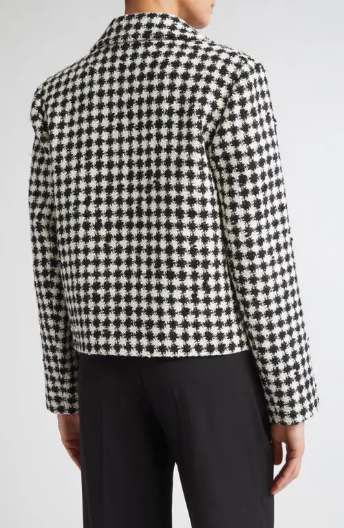 Max Mara Houndstooth Tweed Jacket