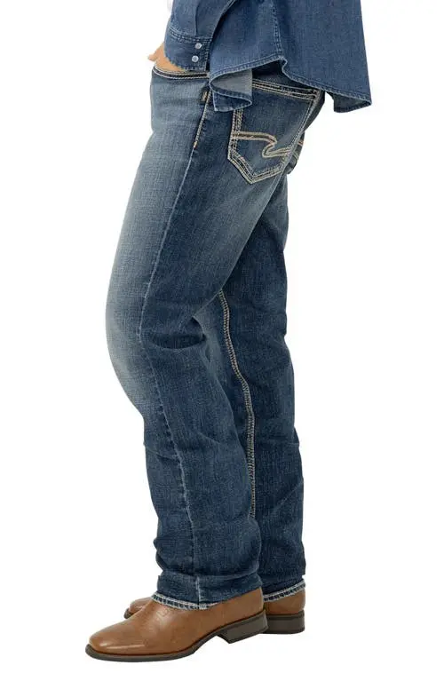 SILVER JEANS CO. Zac Relaxed Fit Straight Leg Jeans
