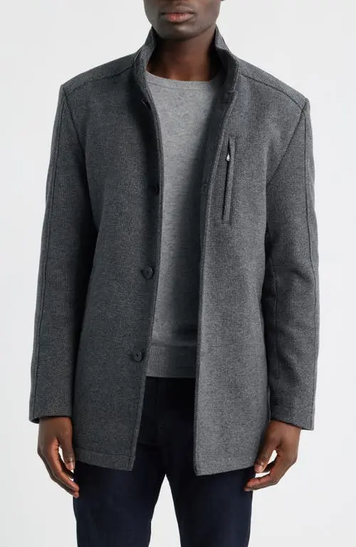 Johnston & Murphy Upton Wool-blend Car Coat With Removable Bib