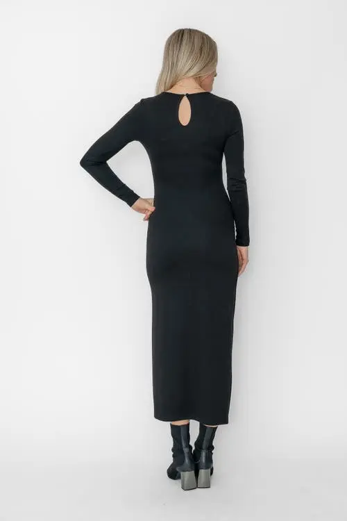 WEST OF Ruched Midi Dress