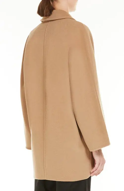 Max Mara Rebus Wool & Cashmere Beaver Cloth Jacket - Camel