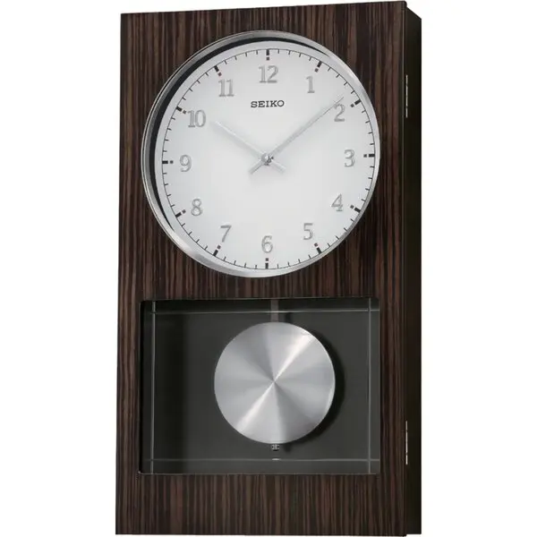 SEIKO Modern Pendulum Chime Clock - Brown