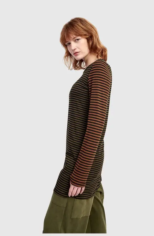 Alembika Striped Tunic Tee