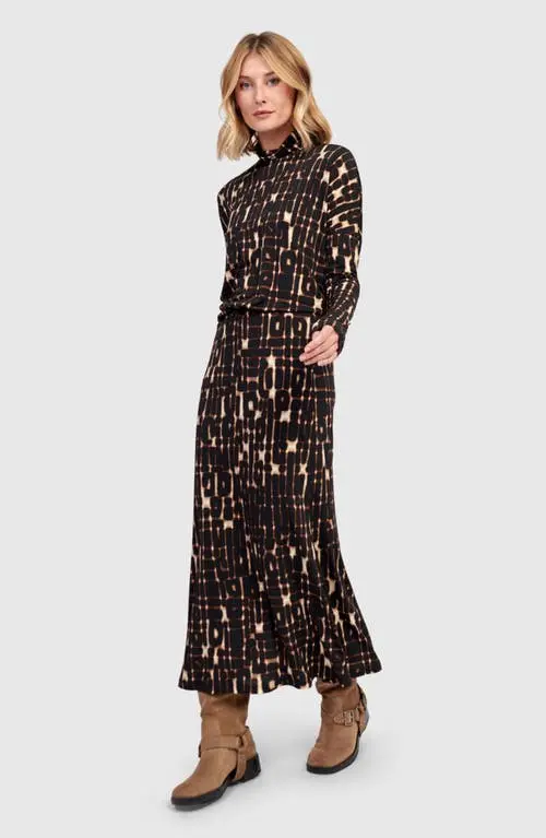 Alembika Glyph Pencil Maxi Skirt