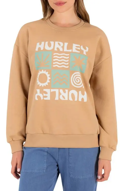 Hurley Logo Relaxed Sweatshirt