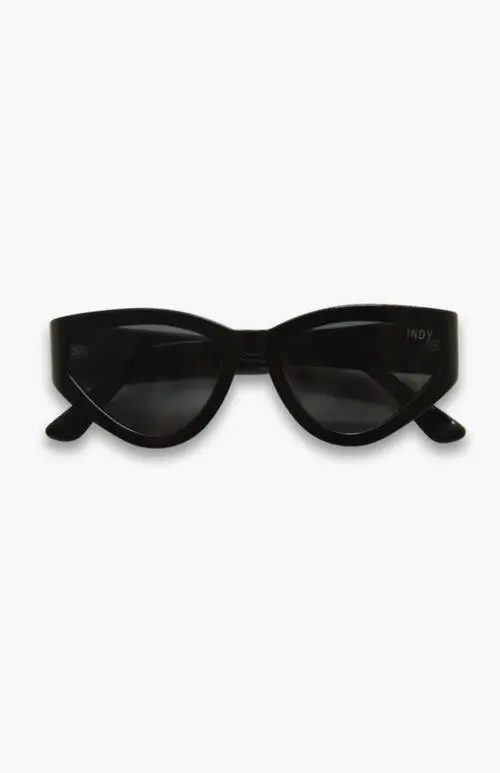 INDY Nolita Cat-eye Polarized Sunglasses - Black