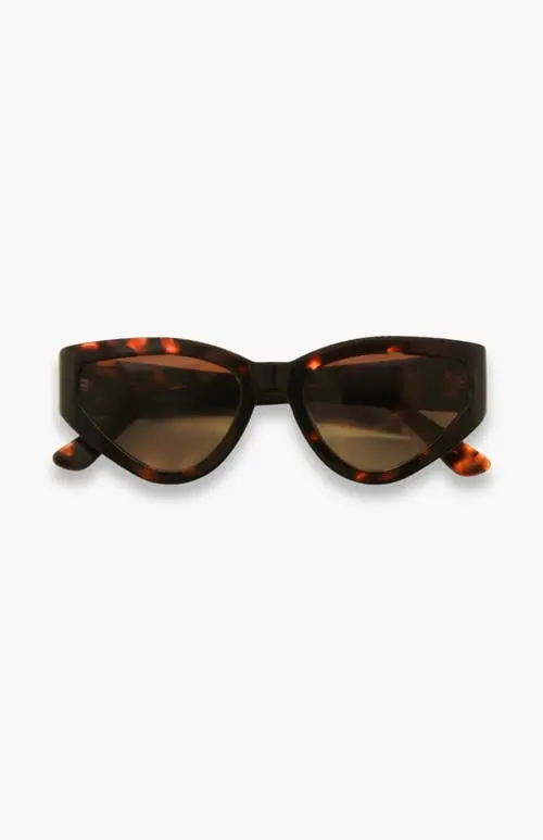 INDY Nolita Cat-eye Polarized Sunglasses - Brown