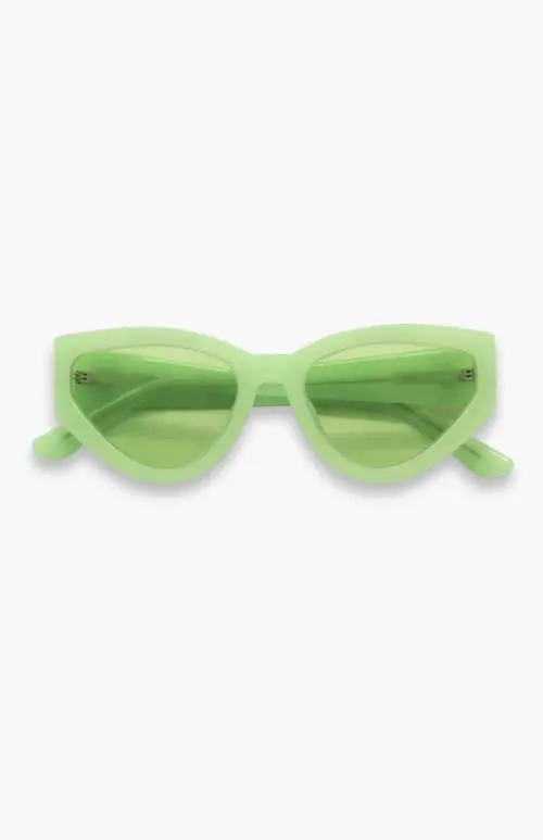 INDY Nolita Cat-eye Polarized Sunglasses - Lime