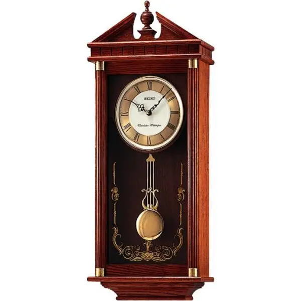 SEIKO Regal Oak Pendulum Wall Clock - Brown