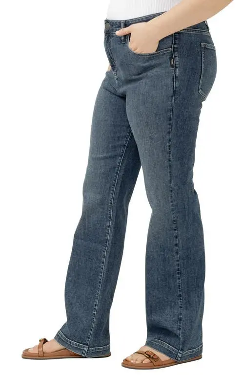 SILVER JEANS CO. Avery Curvy High-waist Wide-leg Trouser Jeans