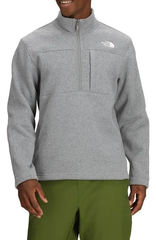 The North Face Gordon Lyons Half Zip Fleece Pullover - Tnf Medium Grey Heather