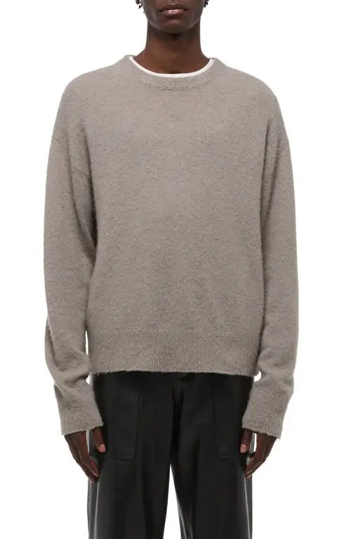 Helmut Lang Brushed Wool & Cashmere Sweater - Fog