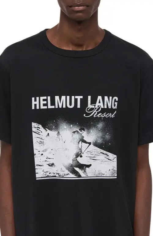 Helmut Lang Skier Graphic T-shirt - Black