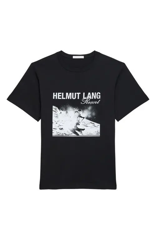Helmut Lang Skier Graphic T-shirt - Black