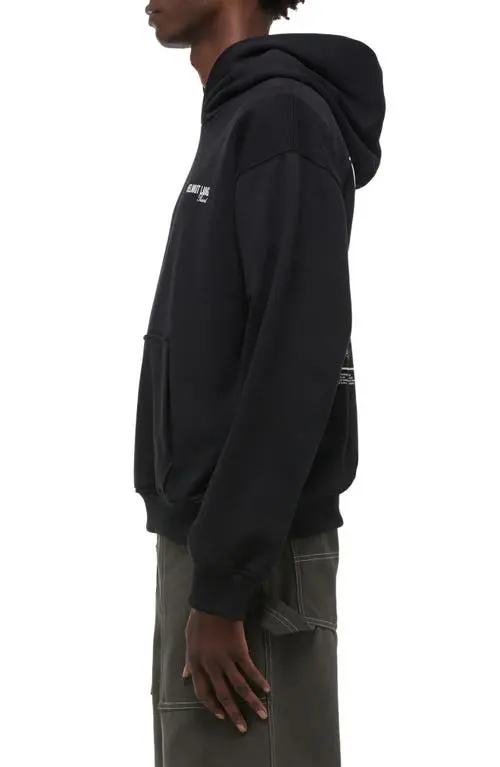 Helmut Lang Ski Map Graphic Hoodie - Black
