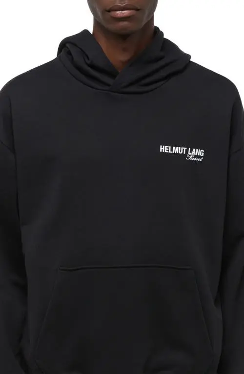 Helmut Lang Ski Map Graphic Hoodie - Black