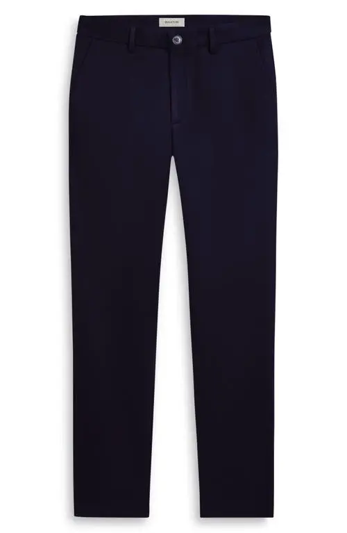 Bugatchi Slim Tailored Fit Knit Dress Pants - Navy