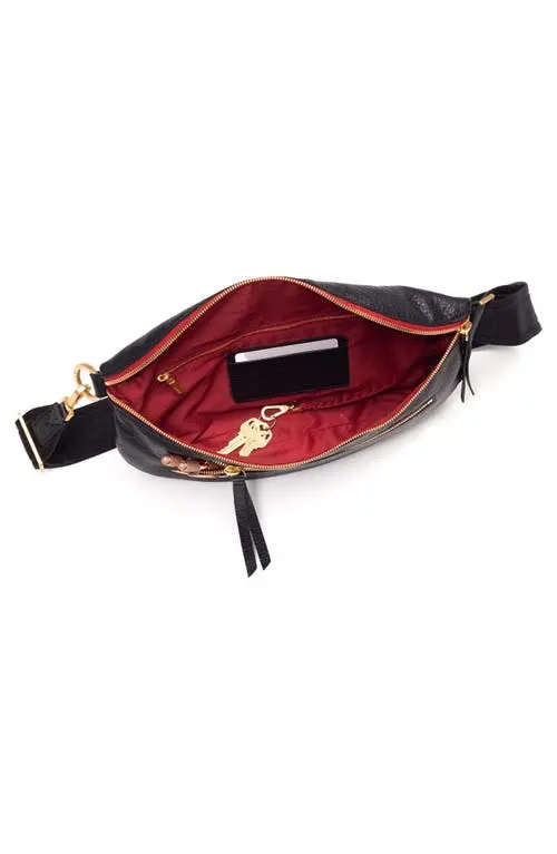 HAMMITT Charles Large Crossbody Bag - Black/brushed Gold