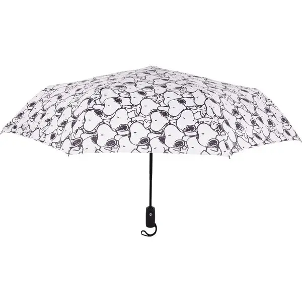 PEANUTS Allover Print Umbrella - White Blac