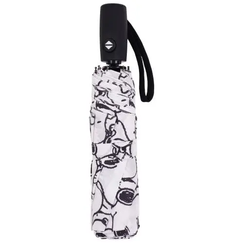 PEANUTS Allover Print Umbrella - White Blac