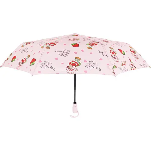 STRAWBERRY SHORTCAKE Heart Print Compact Umbrella