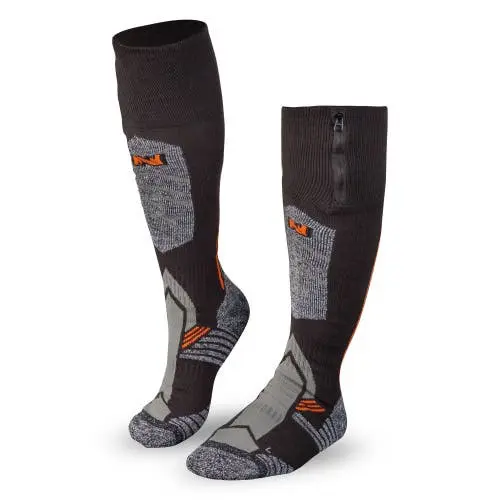 MOBILE WARMING Pro Compression Heated Wool Ski Socks