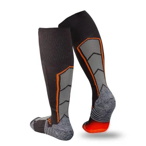 MOBILE WARMING Pro Compression Heated Wool Ski Socks