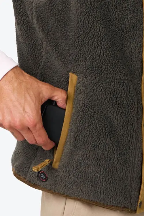 MOBILE WARMING Ranch Heated High-pile Fleece Vest