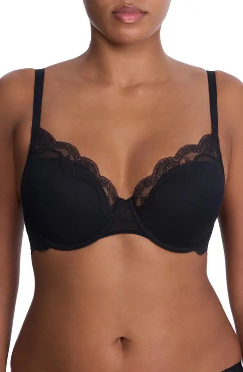Natori Elusive Lace Plunge T-shirt Bra - Black