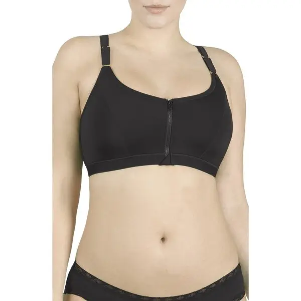 Natori Yogi Front Zip Wireless Sports Bra
