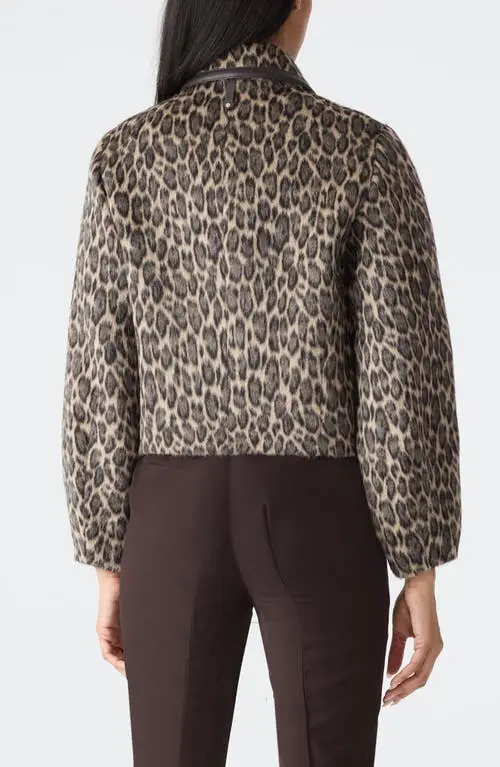 Mackage Lorah Leopard Print Wool-blend Jacket