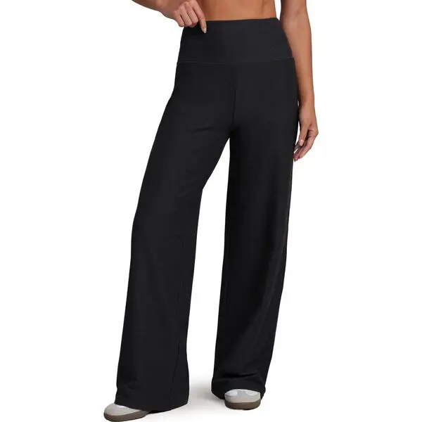 RHONE Atmosphere Wide Leg Pants - Black Heather