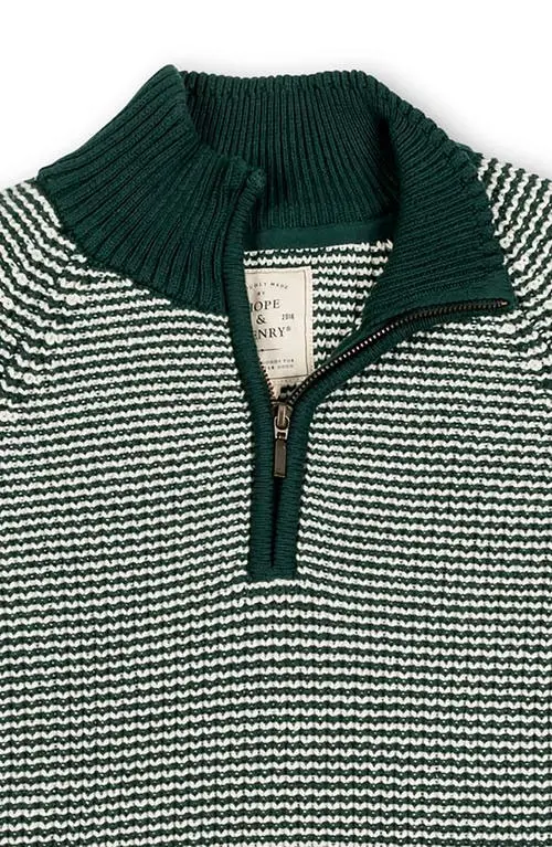 HOPE & HENRY Organic Half-zip Pullover Sweater