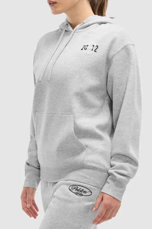 PELOTON Fleece Hoodie - Heather Grey