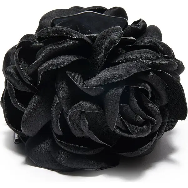 Lele Sadoughi Peony Flower Claw Clip - Jet 001