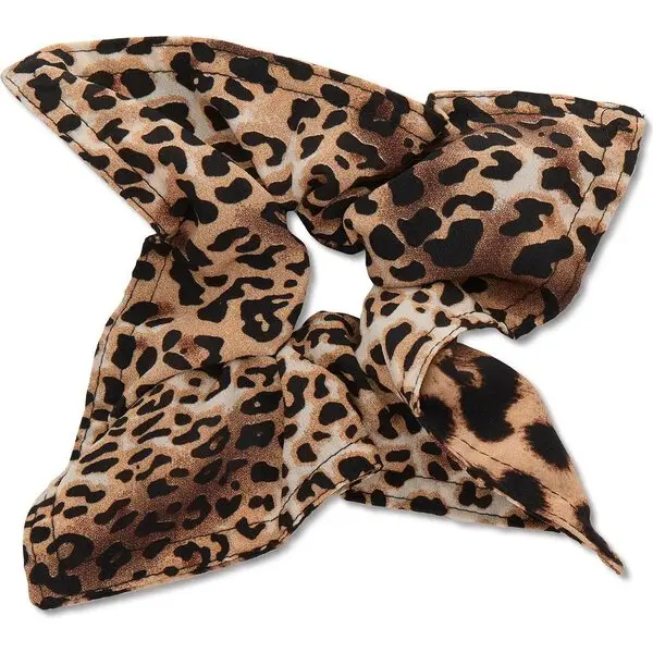 Lele Sadoughi Leopard Print Square Scrunchie - Leopard 960
