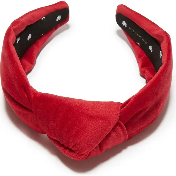 Lele Sadoughi Knotted Headband - Red 600