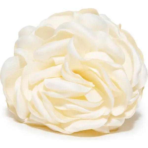 Lele Sadoughi Peony Flower Claw Clip - Ivory 100