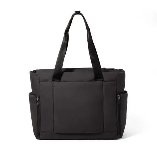 BAGGALLINI Set Wave Large Tote Bag - Black Wave Puff