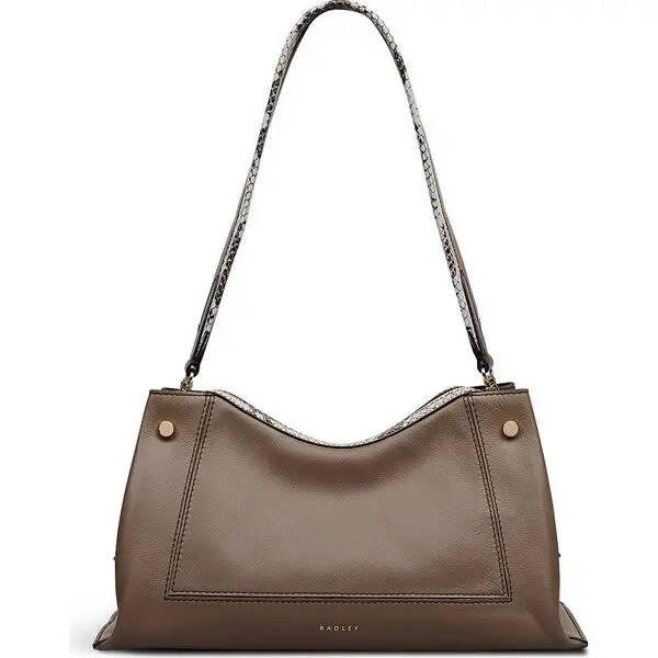 RADLEY Hope Gardens Medium Zip-top Shoulder Bag - Coffee