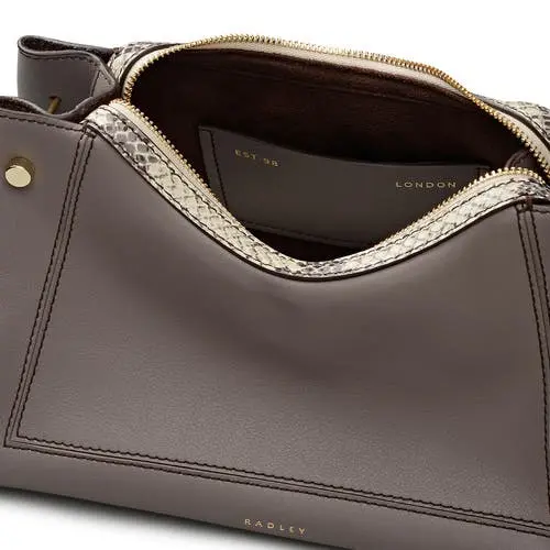 RADLEY Hope Gardens Medium Zip-top Shoulder Bag - Coffee