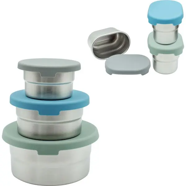 WEESPROUT Stainless Steel Food & Dip Container Set - Variety 1