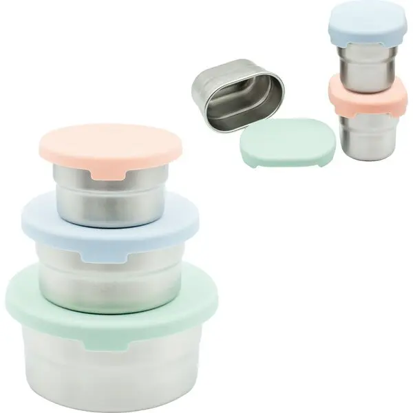 WEESPROUT Stainless Steel Food & Dip Container Set - Variety 2