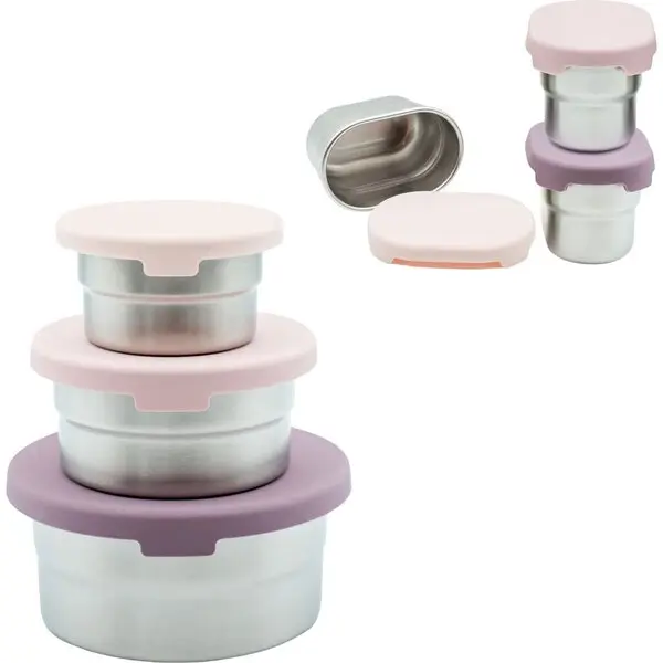 WEESPROUT Stainless Steel Food & Dip Container Set - Variety 3