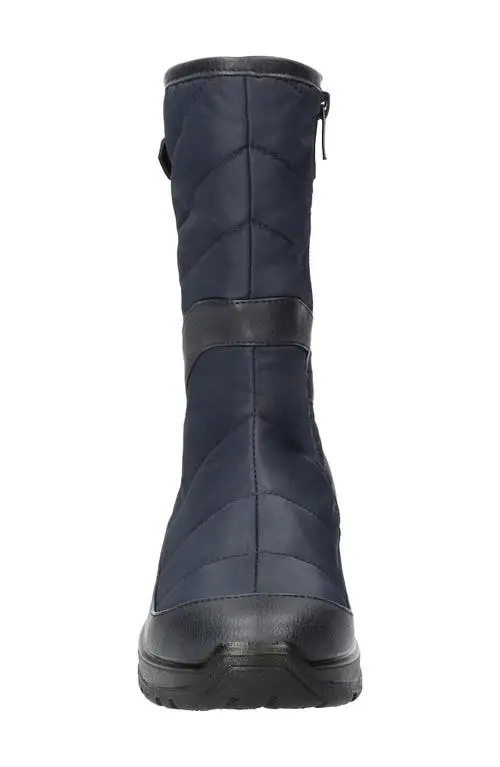 BELLA VITA Quilted Waterproof Boots - Navy