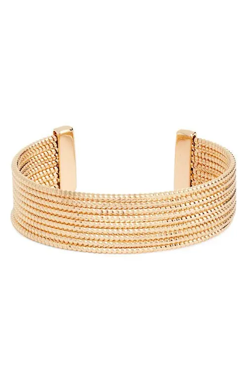 Nordstrom Faceted Cuff Bracelet - Gold