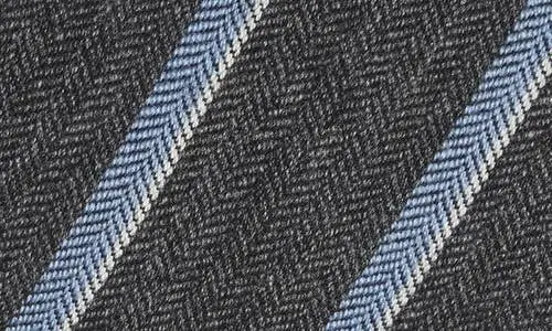 David Donahue Stripe Wool & Cashmere Blend Tie
