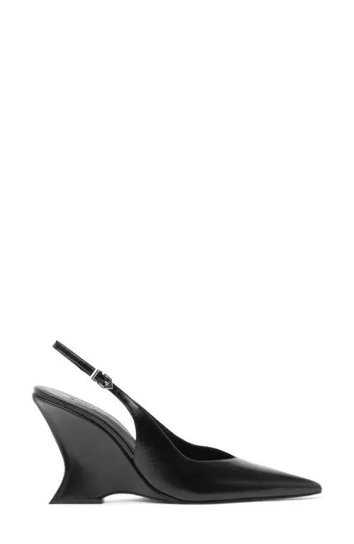 Schutz Siena Slingback Wedge Pumps - Black